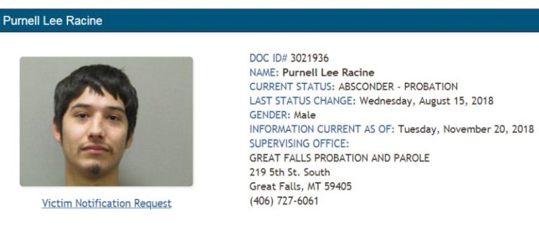 BOLO Alert – Wanted In Montana: Purnell Lee Racine